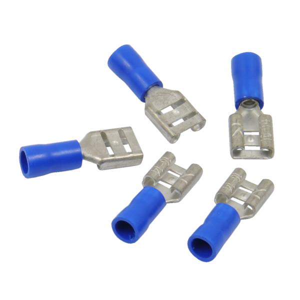 RoadPro 16 Gauge To 14 Gauge 0 25 Female Quick Connectors 5 Pack RoadPro 16 Gauge To 14 Gauge 0 25 Female Quick Connectors 5 Pack